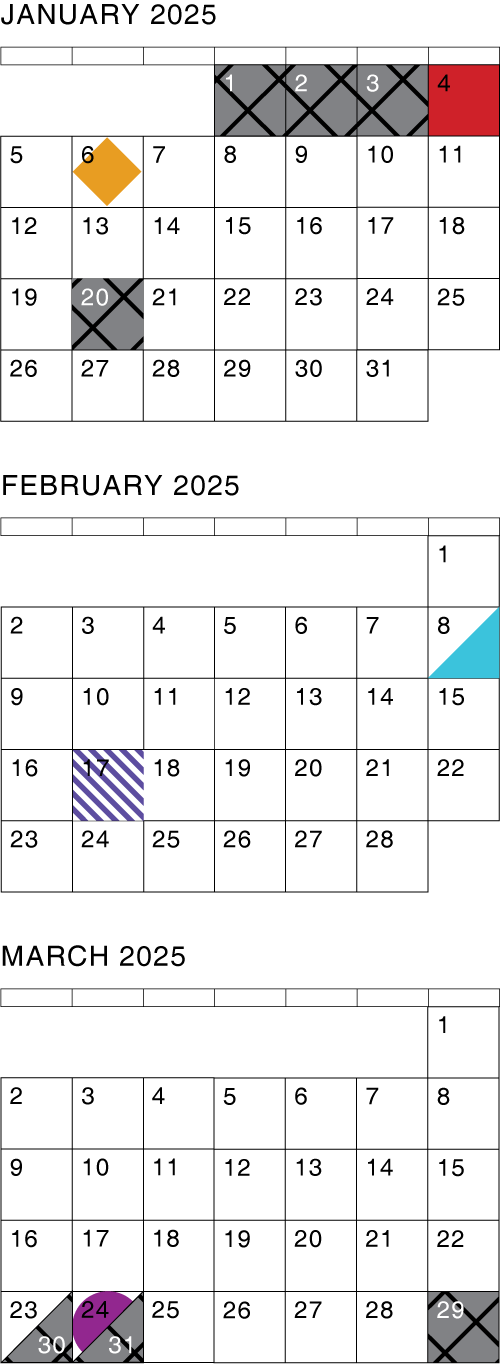 Academic Calendar - East West College